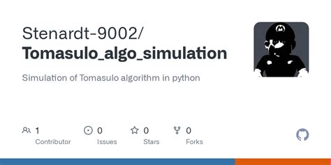 GitHub Stenardt 9002 Tomasulo Algo Simulation Simulation Of Tomasulo