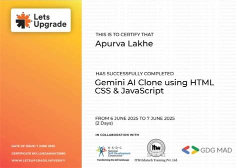 🚀 Excited To Share That Ive Successfully Completed The Gemini Ai Clone Using Html Css