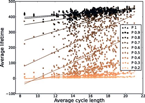 Lifetime Of The Excitable Dynamics Varies With The Average Length Of A Download Scientific