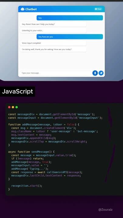 Ai Chatbot Webdevelopment Ai Chatbottutorial Geminiapi Javascript