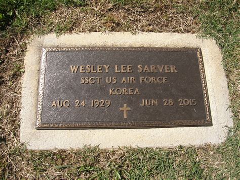 Wesley Lee Sarver 1929 2015 Find A Grave Memorial
