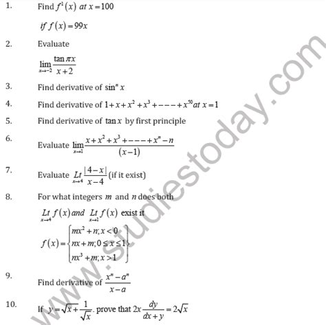 Free Derivative Worksheet Pdf Download Free Derivative Worksheet Pdf Png Images Free