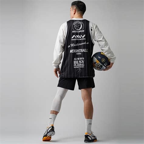 New Mw 초경량 농구 양면유니폼 스트라이프 나시 블랙화이트 저지 Ver2 마스터욱