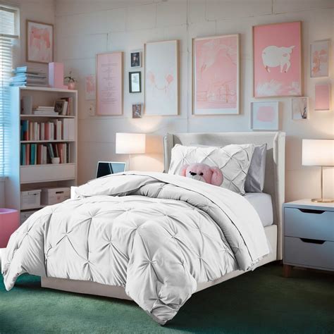 Virtu Twin Xl Comforter Set 5pc Bed In A Bag Pleated Bedding
