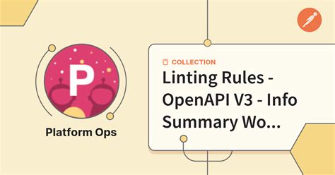 Linting Rules Openapi V3 Info Summary Word Check Governance