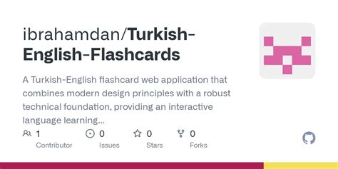 github ibrahamdan turkish english flashcards a turkish english flashcard web application that