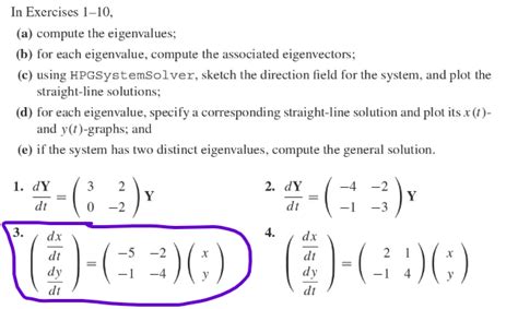 in exercises 1 10 a ﻿compute the eigenvalues b