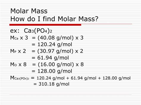 PPT Molar Mass PowerPoint Presentation Free Download ID 4331696