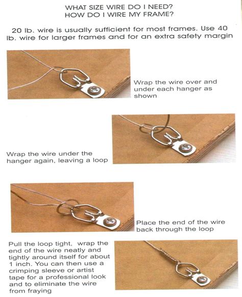 How To Tie Wire On Picture Frames Artofit