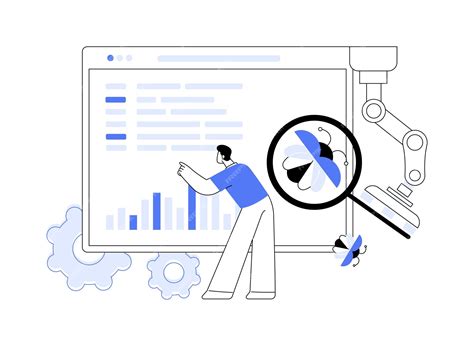 Premium Vector Automated Testing Abstract Concept Vector Illustration