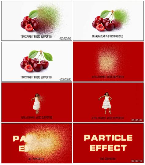 AE Particle Effect Photo Video Text Into Particle VFX