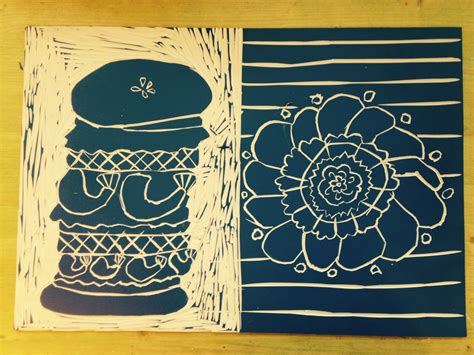 819 판화수업 고무판화 2 잉크