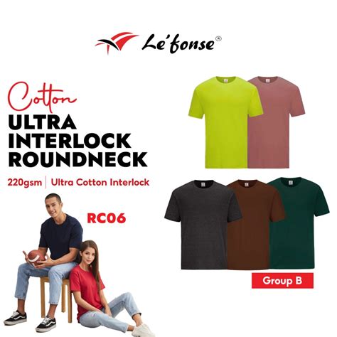 Lefonse Ultra Cotton Interlock Roundneck Oversized T Shirt Unisex