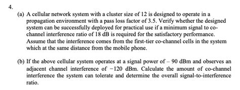 A A Cellular Network System With A Cluster Size Chegg Com