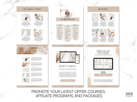 Editable Workbook And Ebook Template Neutral Nude Canva Etsy