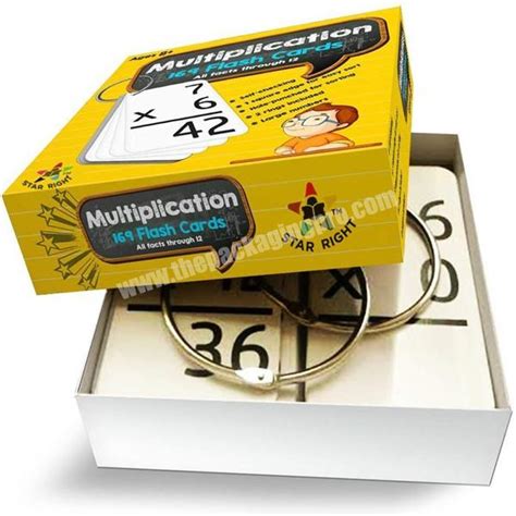 Educational Flash Cards With Ring