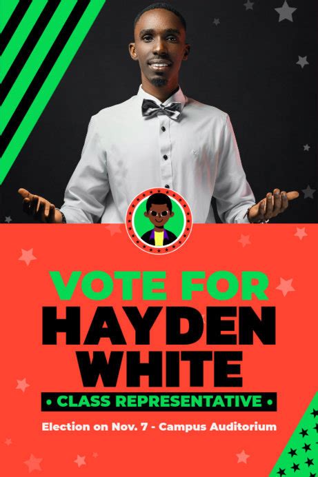 Placeit Class Representative Election Poster Design Generator