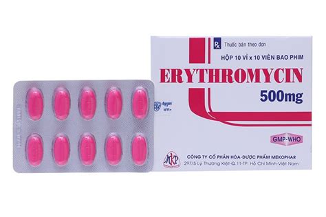 Erythromycin 500mg 1 Box 100 Tablets Rxviet Erythromycin 500mg 1 Box 100 Tablets Rxviet