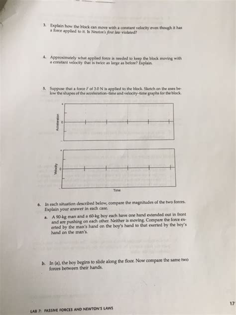Solved Explain How The Block Can Move With A Constant