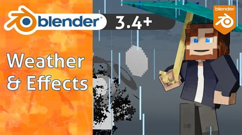 Add Minecraft Weather And Effects Blender 34 Minecraft Animation