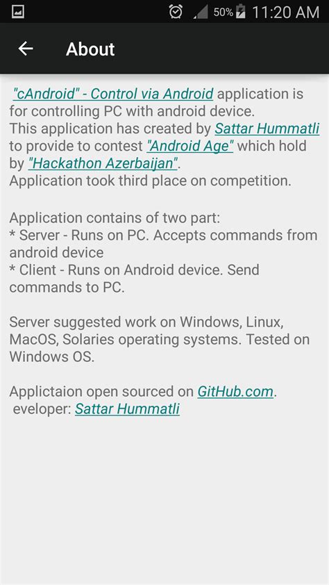 GitHub Hummatli CAndroid CAndroid Is Tool For Control Your PC By Android Phone