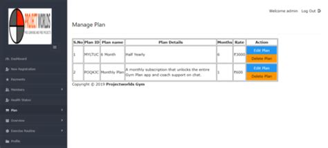 Gym Management System Project In Php Advance Projectworlds Store