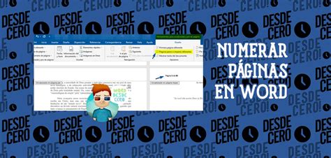 Cómo Numerar las Páginas en Microsoft Word Word Fácil
