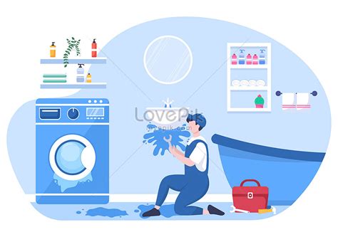 배관 서비스 그림 일러스트 무료 다운로드 Lovepik