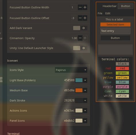Icon Preview Not Displayed On The Rightmost Panel · Issue 349 · Themix