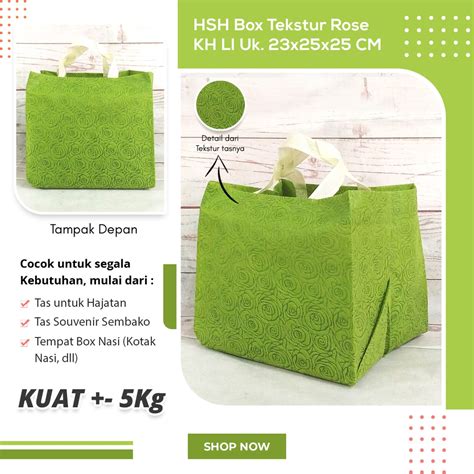 Jual GROSIR Tas Aqiqah 25x25 Tas Hajatan Nasi Box Tas Berkat Tekstur Tas Berkat Tas