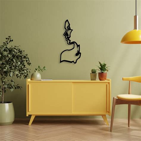 Woman Line Art Couple Wall Art T For Her Bathroom Artwork Minimalist Line Art Modern