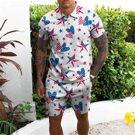 Vedolay Short Set Mens 2 Piece Casual Summer Shorts Sets Muscle Short