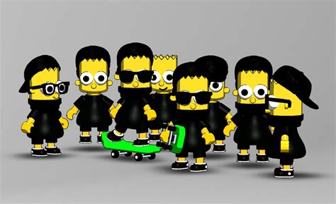 Archivo Stl Gratis Bart Con Gafas De Sol 🧸 ・modelo Para Descargar Y