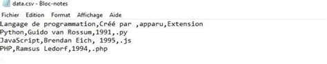 Tutoriel Python Importer Lire Et Modifier Un Fichier Csv Tutoriel