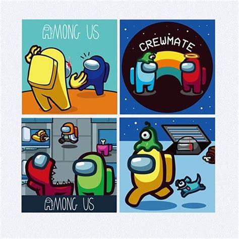 Hobbys Diy 그림그리기 세트 어몽어스 Space 25x25 핫트랙스