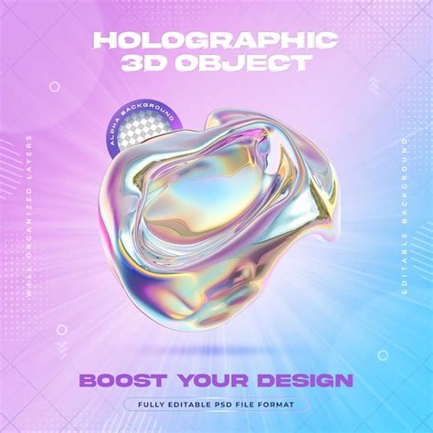 Futuristic Holographic Chrome Liquid Metal Blobs Shapes Illustration Futuristic Holographic Chrome Liquid Metal Blobs Shapes Illustration