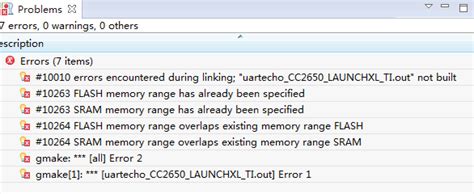 参考译文 RTOS CC2640R2F用于 CC2650 的 TI RTOS 的项目通过 CCS 在 CC2640R2F LaunchPad 上运行失败 Bluetooth