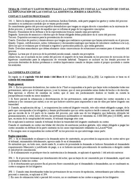 Costas Procesales Pdf Demanda Judicial Asistencia Legal