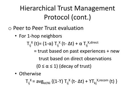 Ppt Hierarchical Trust Management For Wireless Sensor Networks And