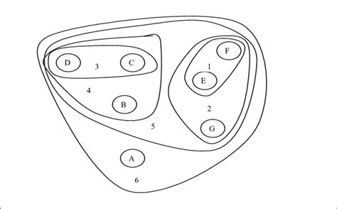 Graphical Portrayal Of The Hieratical Clustering Process A Nested Download Scientific Diagram