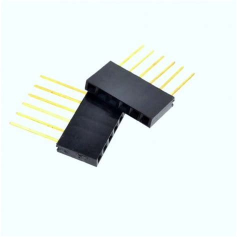 stackable header 2 54mm 6 pin 10mm pack of 5 at mg super labs india