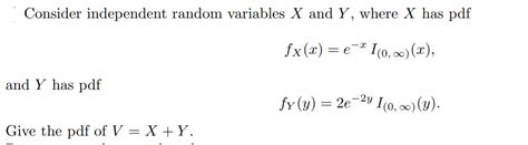 solved consider independent random variables x and y where