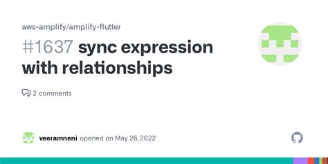 sync expression with relationships · issue 1637 · aws amplify amplify flutter · github