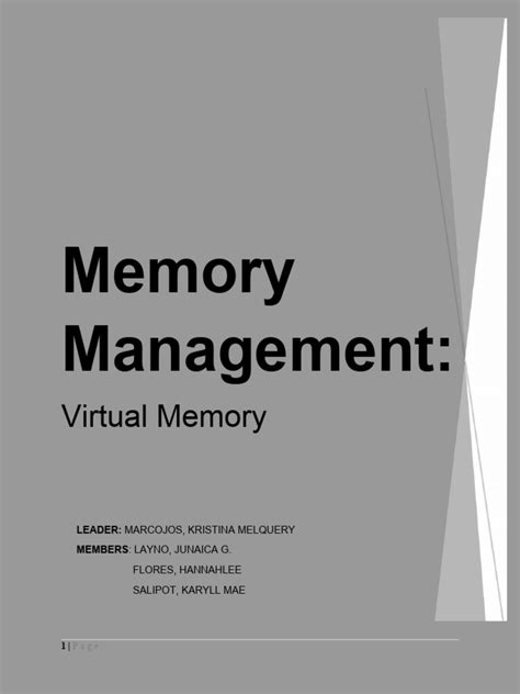 memory management pdf process computing computer program