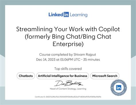 Shivam Rajput On Linkedin Certificate Of Completion