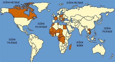 Francophone Countries Map Labels Images