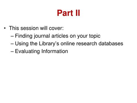 Ppt Part Ii Powerpoint Presentation Free Download Id3091038