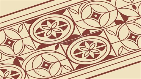 Geometric Tile Pattern Design Decorative And Ornamental Art Seamless Texture Vector Design