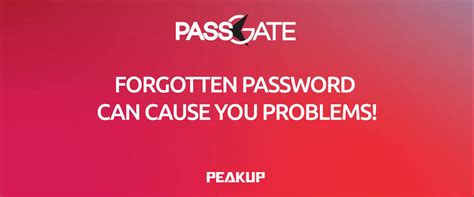 Forgotten Passwords Can Cause You Problems Peakup Teknolojİ A Ş