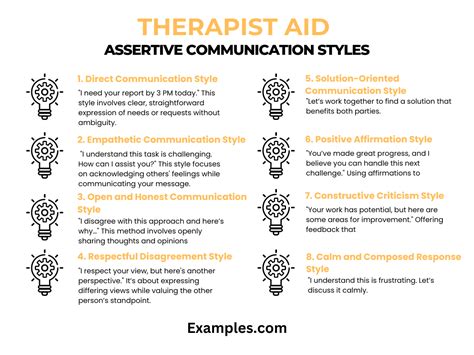 Therapist Aid Assertive Communication Examples PDF